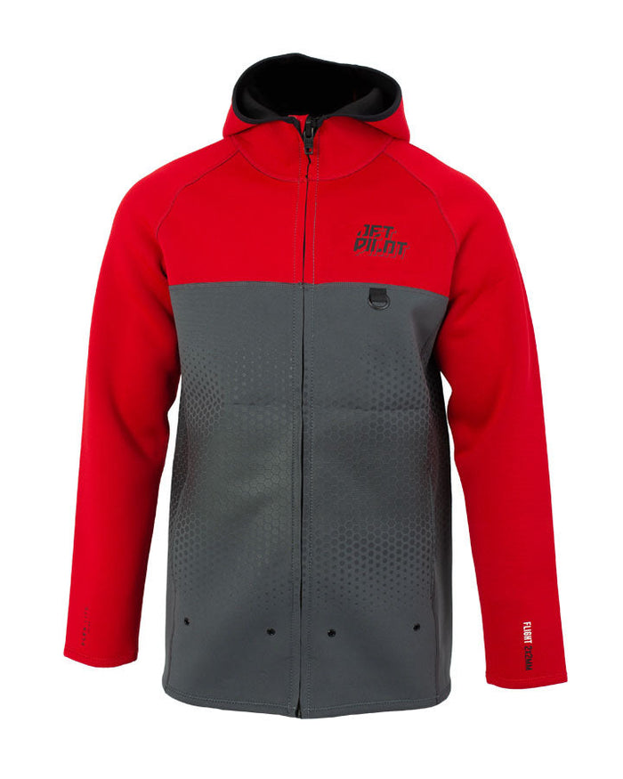 Jetpilot Flight Mens Hooded Tour Coat - Red