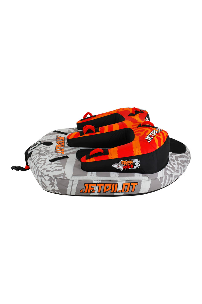 Freeride 3 Person Towable Tube — Grey Orange | Jetpilot