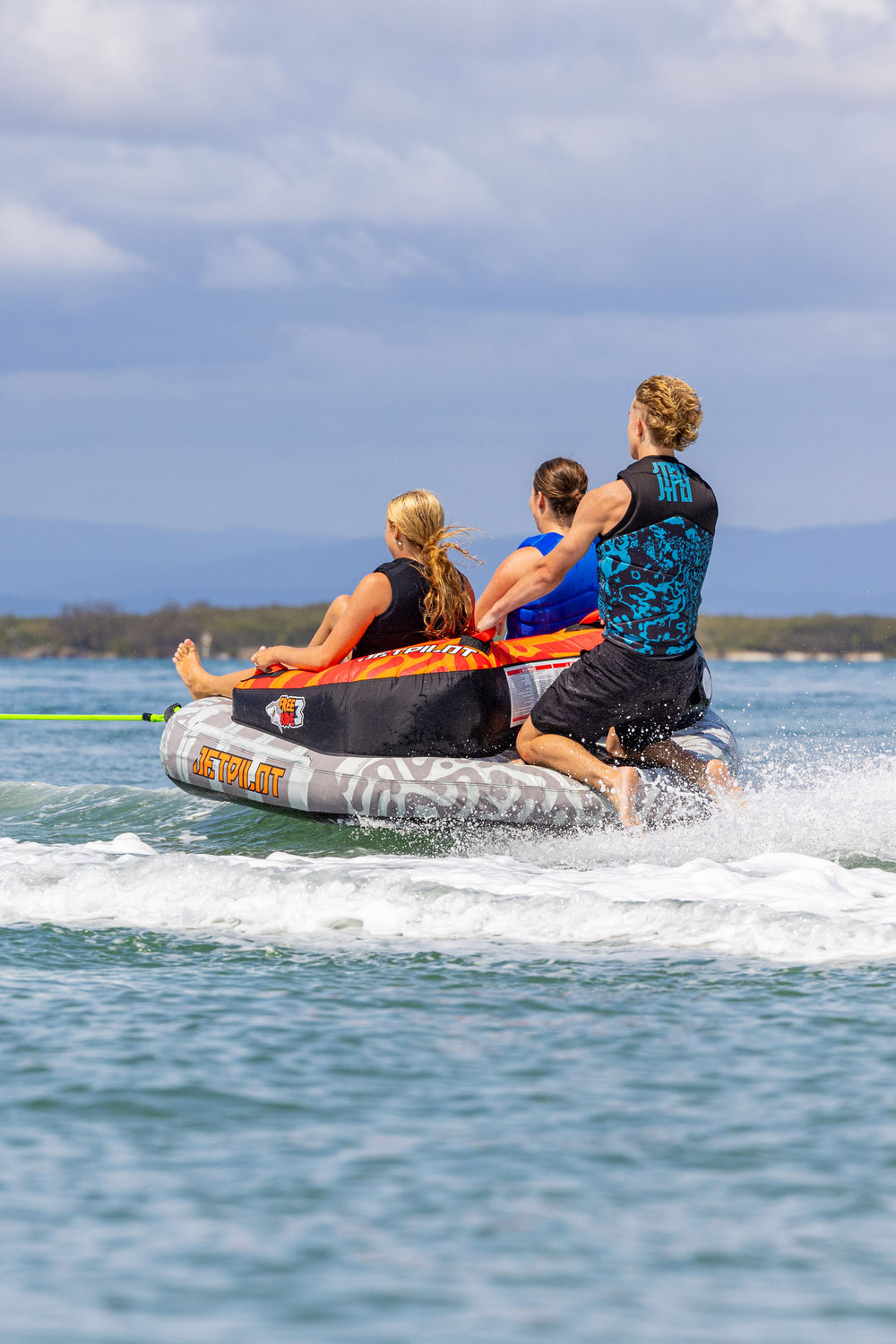 Freeride 3 Person Towable Tube — Grey Orange | Jetpilot