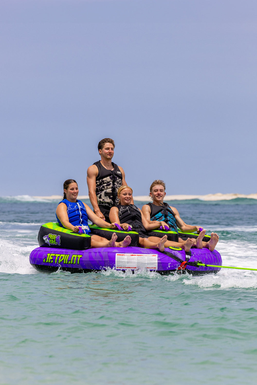 Jetpilot Freeride 4 Person Towable Tube - Purple/Green