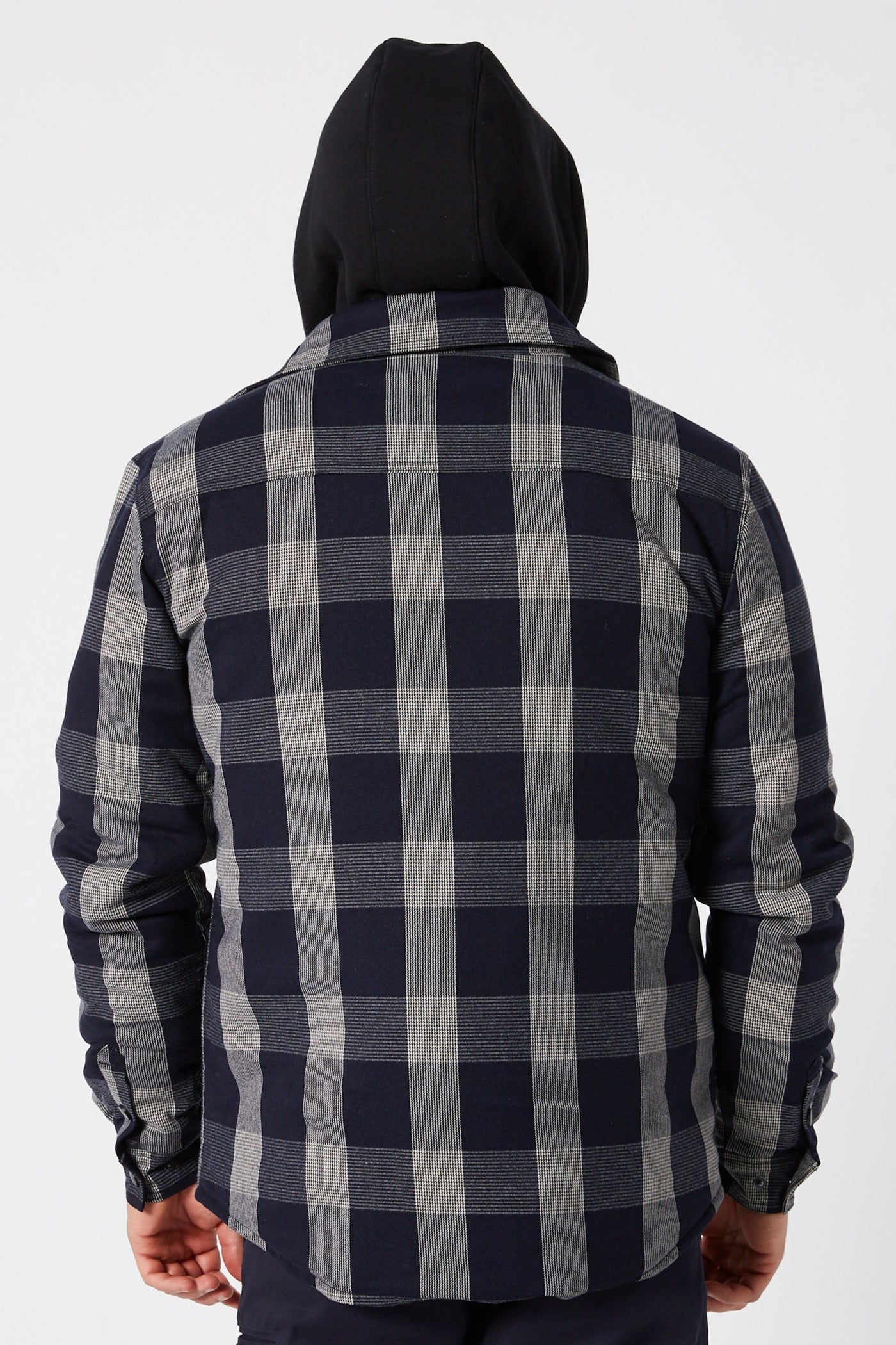 Jetpilot Quilted Mens Flannel Jacket - Black