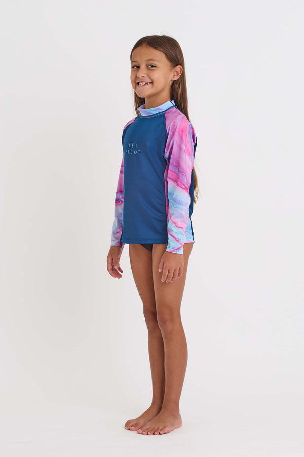 Jetpilot Girls Ls Rashie Fairy Floss
